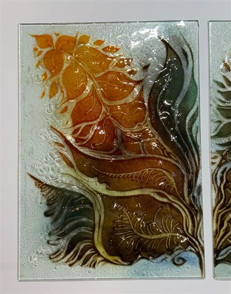 Pair Of Midcentury Art Glass Wall Hanging For Sale At 1stdibs