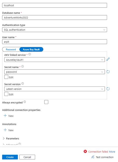 cannot connect onprem sqlserver to azure microsoft qanda