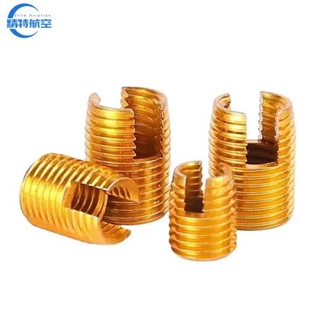 Self Tapping Screw Sleeve Thread Inserts M14 M16 For Plastic Injection Self Tapping Thread And