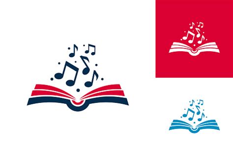 현대 책 음악 로고 템플릿 디자인 벡터 엠블럼 디자인 개념 창조적 인 기호 아이콘 음악에 대한 스톡 벡터 아트 및 기타 이미지 음악 로고 학습 Istock