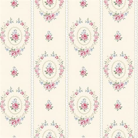 Victorian Dollhouse Floral Wallpaper 17 X 11