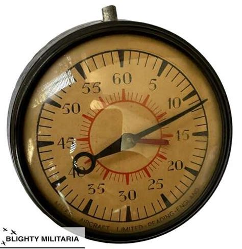 Original 1940s Miles Aircraft Limited Timing Wall Clock