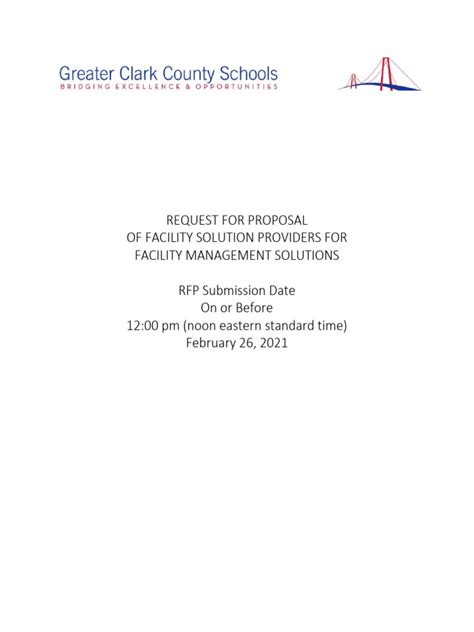 Gccs Facility Management Rfp 2021 Pdf Occupational Safety And