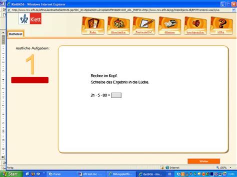 Example Of A Task From The Test Of Arithmetic Skills Download Scientific Diagram