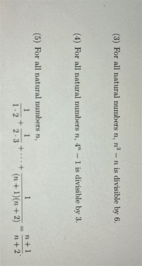 3 ﻿for All Natural Numbers N N3 N ﻿is Divisible By