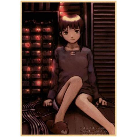 Serial Experiments Lain Poster Anime Wall Art Home Decorativ Tiktok Shop