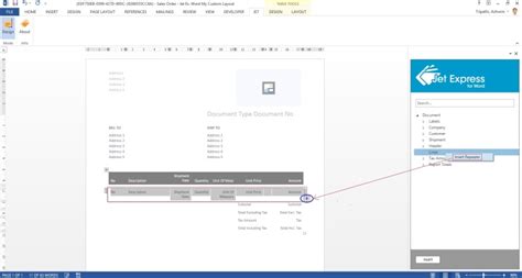 Customize The Report Layout Using Jet Express For Word Arksd