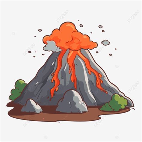 화산 클립 아트 만화 아이콘 그림 일러스트 벡터 그림 일러스트 만화 일러스트 아이콘 일러스트 Png 일러스트 및 벡터 에 대한 무료 다운로드 Pngtree
