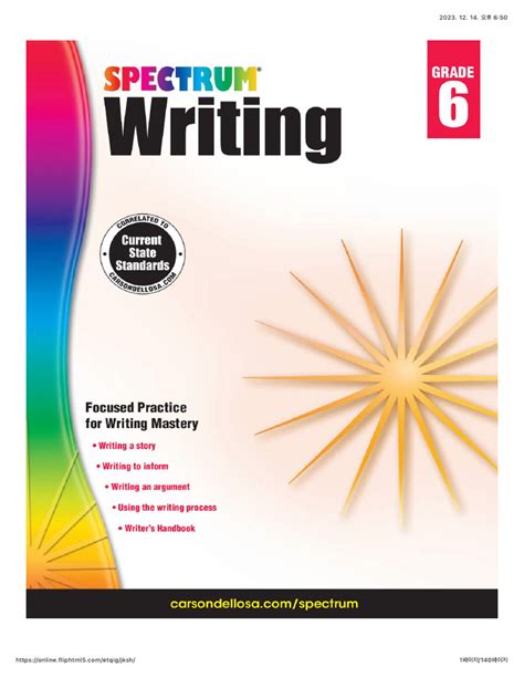 Spectrum Writing Grade 6 Pdf Guide Pdf