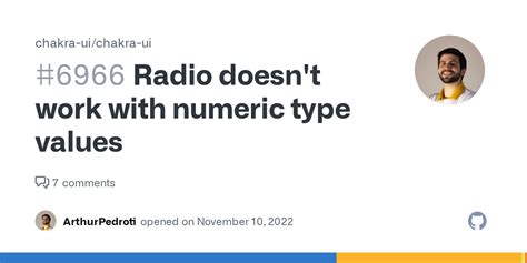 Radio Doesnt Work With Numeric Type Values · Issue 6966 · Chakra Ui