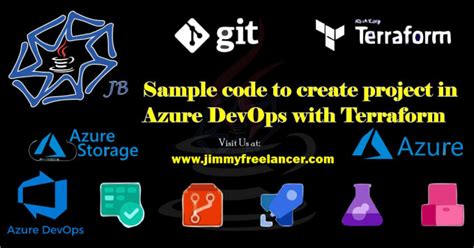 sample code to create project in azure devops with terraform by