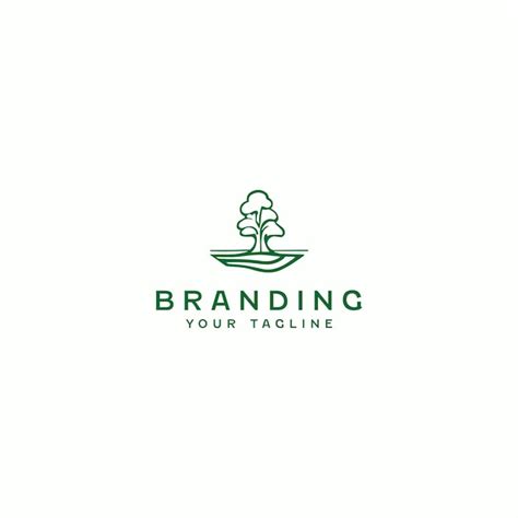 Premium Vector Minimal Tree Logo Design Template