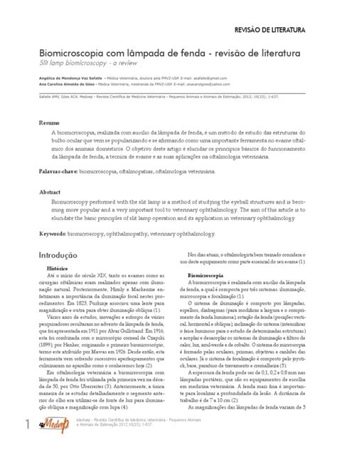 Bio Microscop I A Pdf Ótica Córnea
