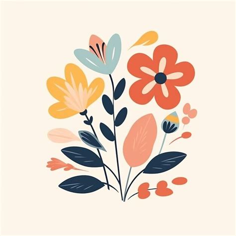 Premium Ai Image Flower Illustration Vector