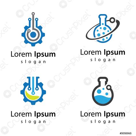 Tech Lab Logo Images Stock Vector 3050065 Crushpixel