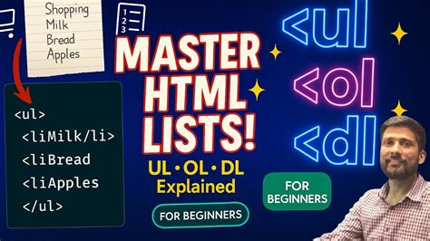 Html Lists Explained Master Ordered Unordered And Definition Lists In 5