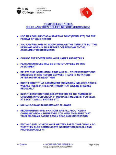 Group Assignment 1 Template Pdf Use Case Systems Thinking