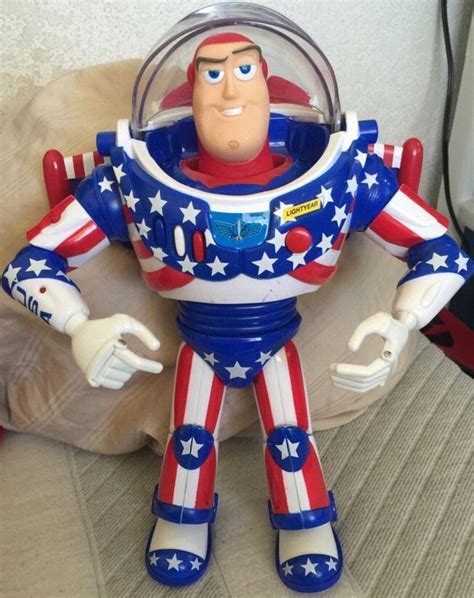 Buzz Lightyear Toy Story Usa American Flag Talking Poseable Toy 12