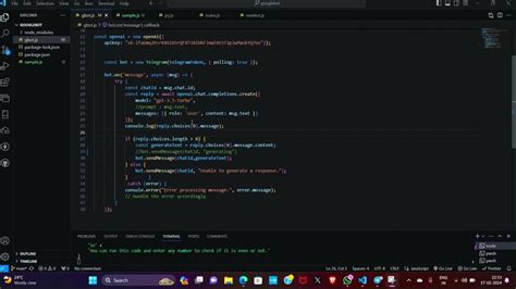Telegram Bot Using Openai Addagatla Mahesh Babu Nodejs Youtube