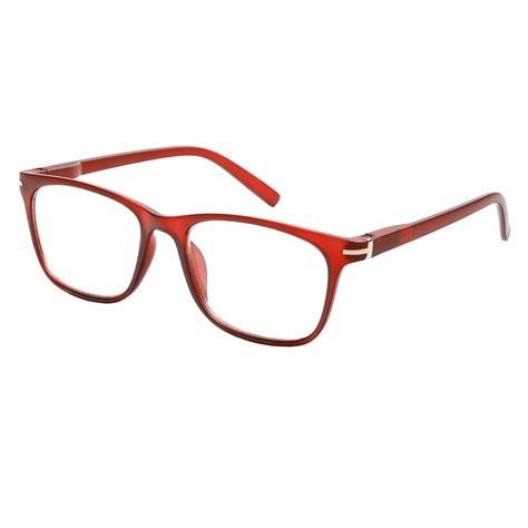 Solo Rectangle Red Reading Glasses For Men And Women Efe