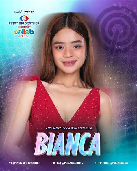 Pinoy Big Brother Abs Cbn Kilalanin Natin Ang Sassy Unica Hija Ng Taguig Bianca 💁🏻‍♀️