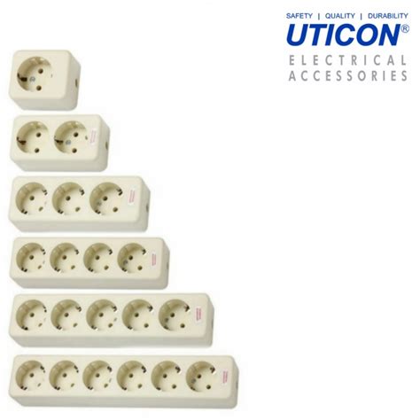 Jual Stop Kontak Socket Colokan Terminal Kuningan Uticon 1 2 3 4 5 6