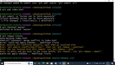 Consulta Error Cuando Ejecuto Git Rebase Titulo Git Y Github Controle Y Comparta Su Código