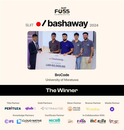 Sliit Foss Community On Linkedin Sliit Sliitbashaway Bashaway