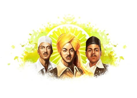 Bhagat Singh Sukhdev And Raj Guru 9 Ảnh Vector đối Tượng 3d Và