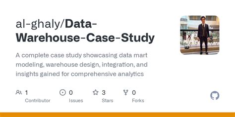 Github Al Ghaly Data Warehouse Case Study A Complete Case Study Showcasing Data Mart Modeling