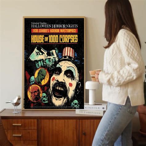 House Of 1000 Corpses Horror Poster Vintage Style Movie Print