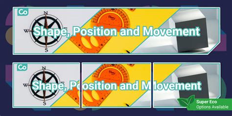 Shape Position And Movement Display Banner Twinkl