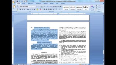 Convert A Paper Into Ieee Quick Conversion Guide Pertaining To Ieee