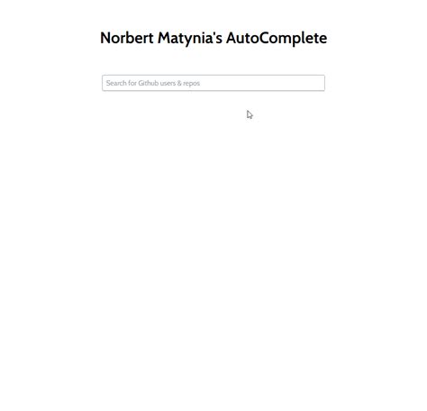 GitHub Nmatynia Autocomplete Autocomplete Component From Scratch Github Api