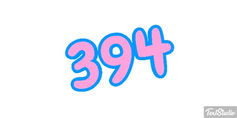 394 Number Animated  Logo Designs