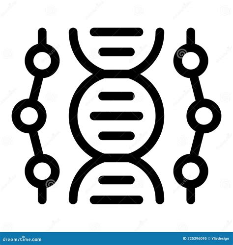Dna Strand Connecting With Molecule Chains Representing Genetic