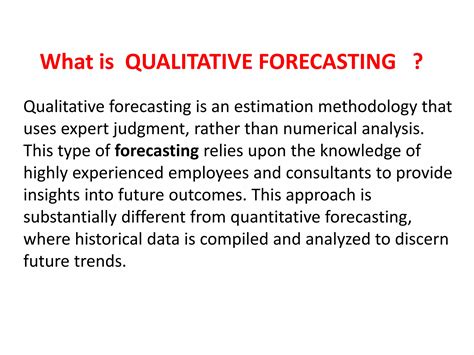 Quantitative And Qualitative Forecasting Techniques Om Ppsx