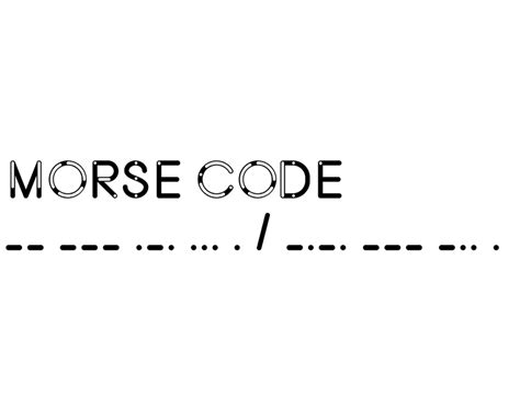 Morse Code Typeface Behance