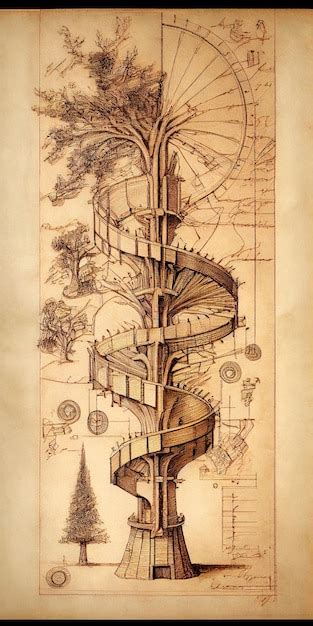 premium ai image a spiral staircase is shown with the words the