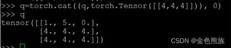 Pytorch如何向tensor结尾添加元素或维度 Torchcat、torchunsqueeze的用法pytorch Tensor添加元素 Csdn博客