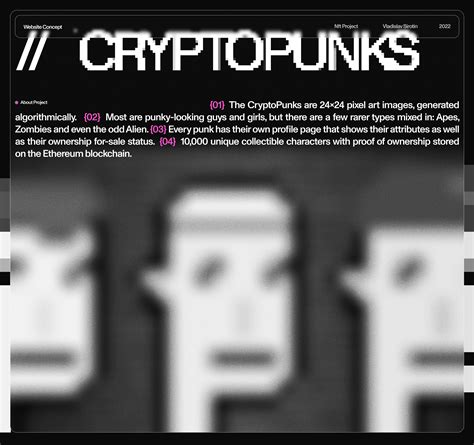 Cryptopunks Website Redesign On Behance