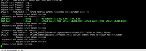 Tda4vm Demo Goes Errorfailed To Submit Request After Adding Mosaic Node Into My Srv Graph