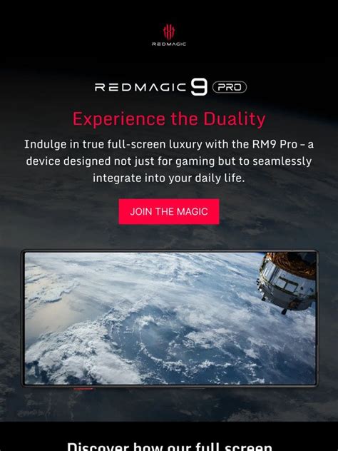 RedMagic Maximize Your Daily Enjoyment With The REDMAGIC 9 Pro S