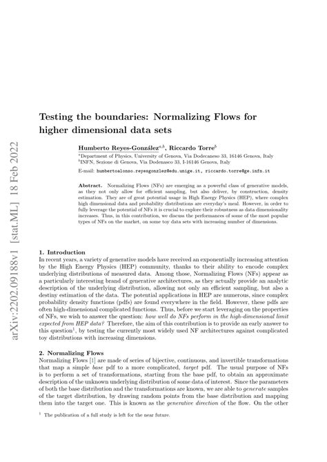 pdf testing the boundaries normalizing flows for higher dimensional