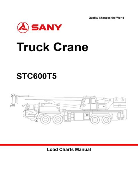 Stc600t5 Truck Crane Load Charts Guide Pdf Crane Machine