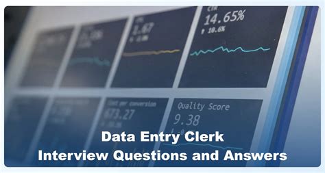 Data Entry Clerk Interview Questions Jooble