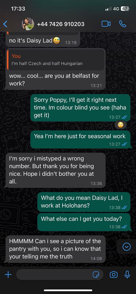 Wanted To Share My ‘wrong Message Scam Convo I Feel Like I Weirded Them Out Cos They Are The