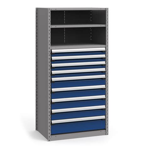 Drawers In Shelving Adder 9 Drawers 48 X 18 X 75 W 178 Compartments