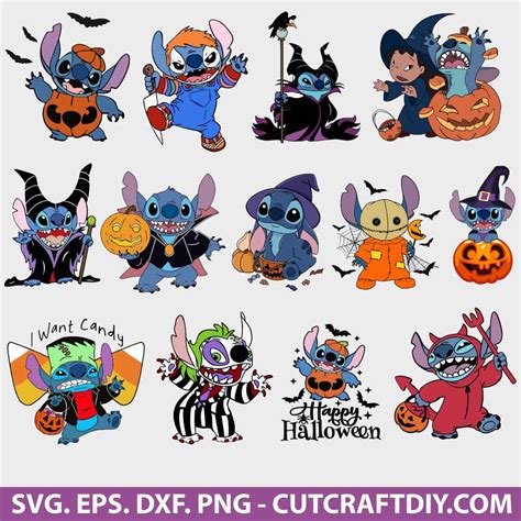 Stitch Halloween Svg Bundle Lilo And Stitch Halloween Svg Cricut Stitch
