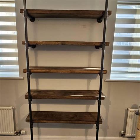 Solid Brass Floating Pipe Shelf Brackets Pair Etsy